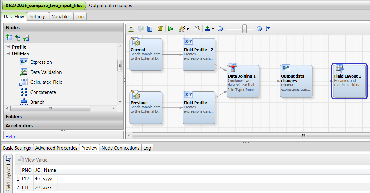 To compare two input files in Data Management Studio 2.4 - SAS Support ...