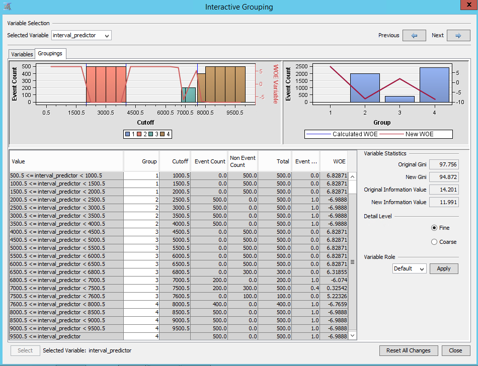 Solved: Optimal Binning in the Enterprise Miner Transform Variables ...
