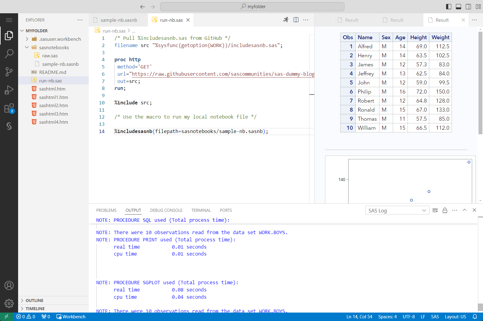 Weekly Workbench Tip: Run a SAS Notebook, %INCLUDE style - SAS Support ...