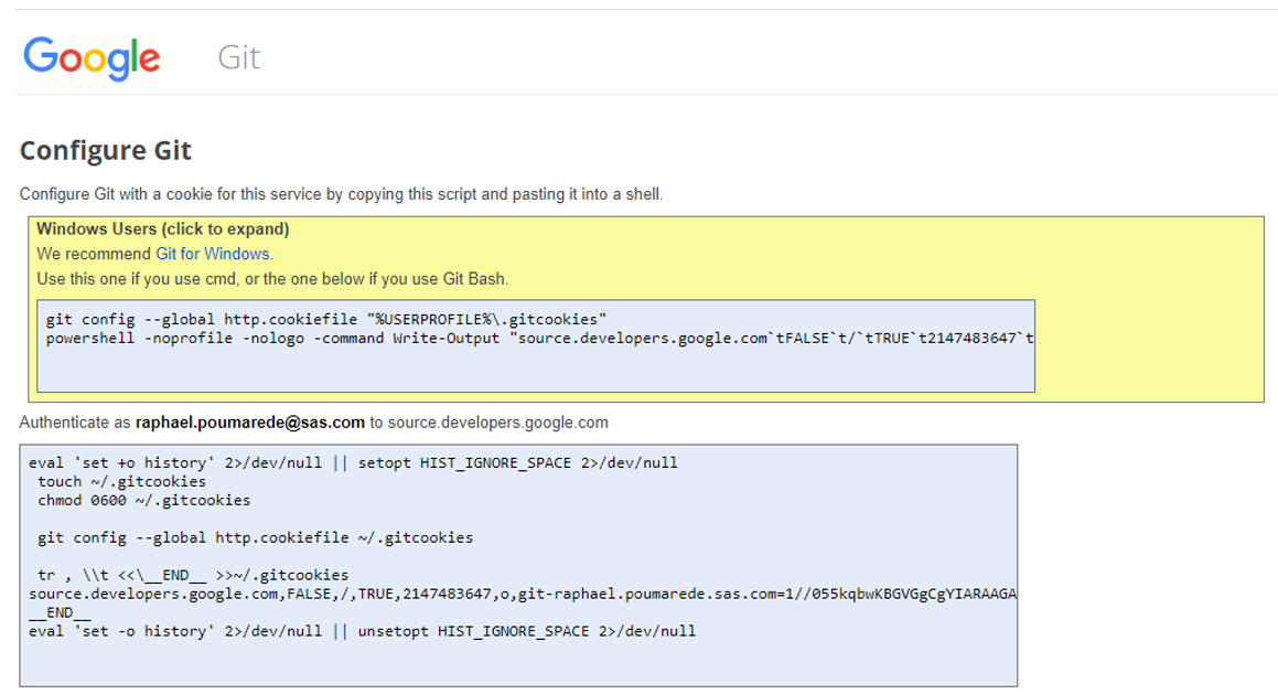 Manage your SAS Viya platform configuration in Google Cloud Source Repositories