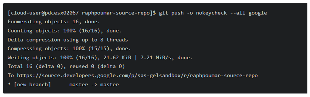 Manage your SAS Viya platform configuration in Google Cloud Source Repositories