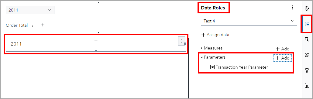 VA Report Example: Use the Text object for static and dynamic text