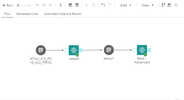 Link different output table producing steps in SAS Studio Flows - SAS Support Communities