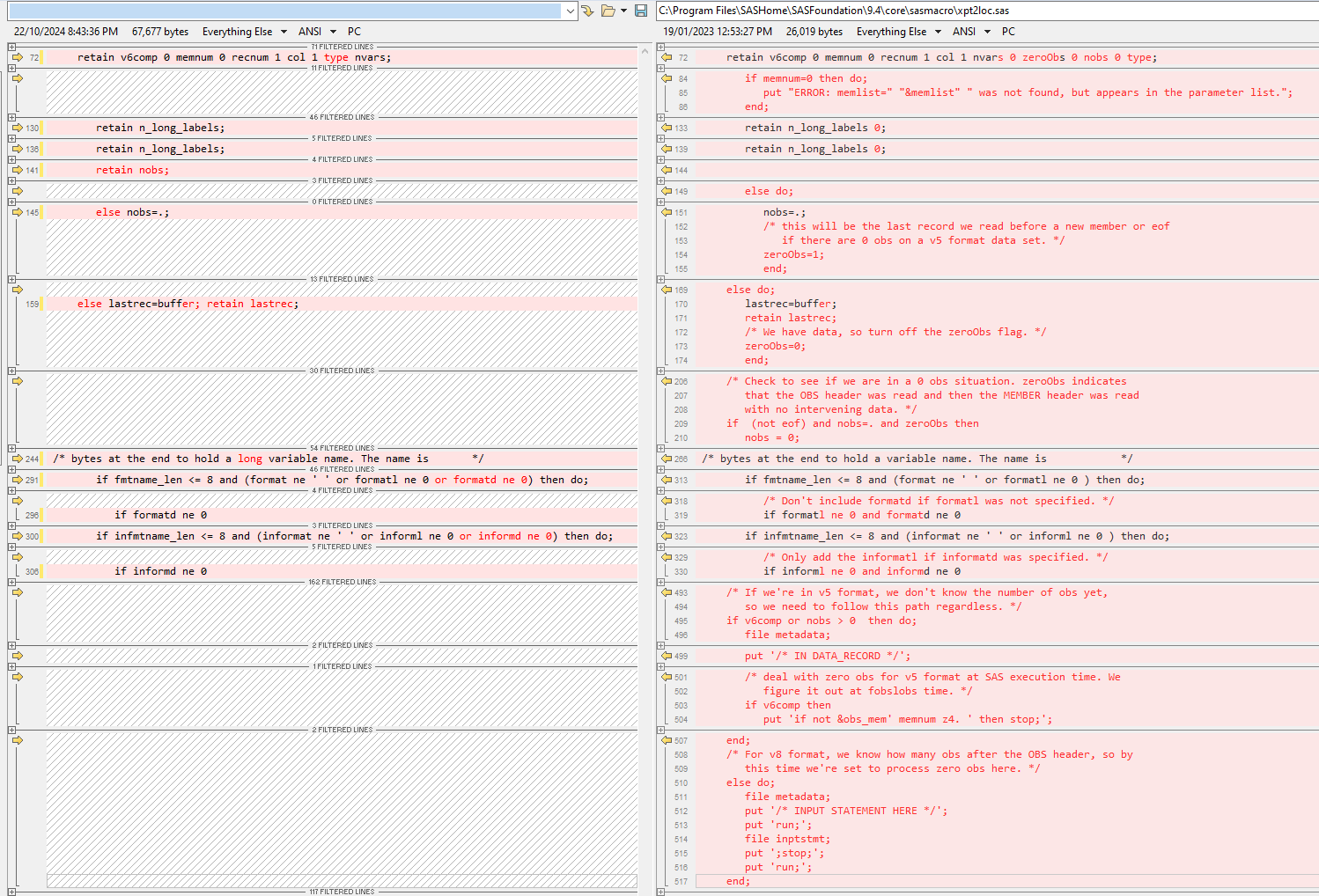 Solved: XPT2LOC Producing Empty Dataset (V8) - SAS Support Communities