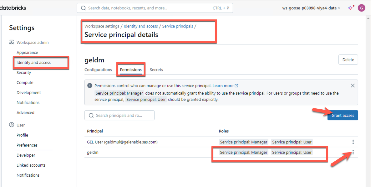 Using Azure Service Principle to access DataBricks from SAS Viya ...