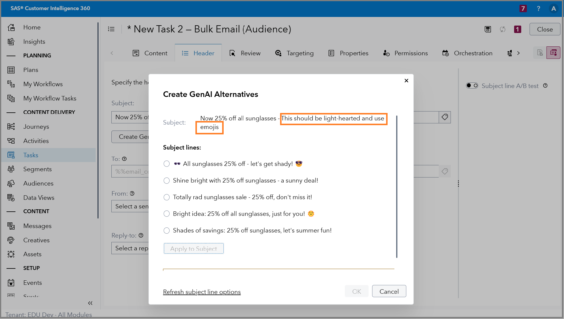 Writing Impactful Email Headers Using Gen AI