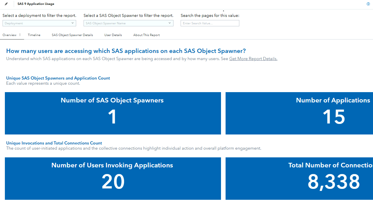 SAS 9 Content Assessment: Application Usage