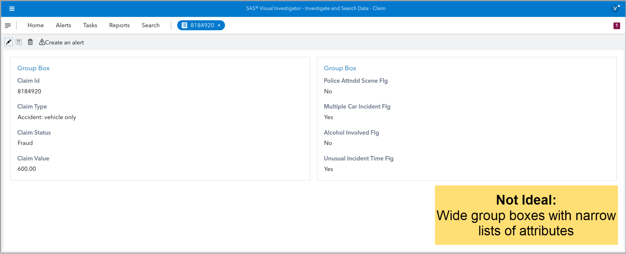 SAS Visual Investigator Page Building Best Practices Part I: Columns ...