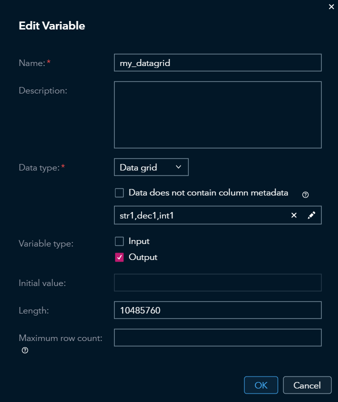 Correct way to handle Datagrids in Intelligent Decisioning - SAS Support Communities