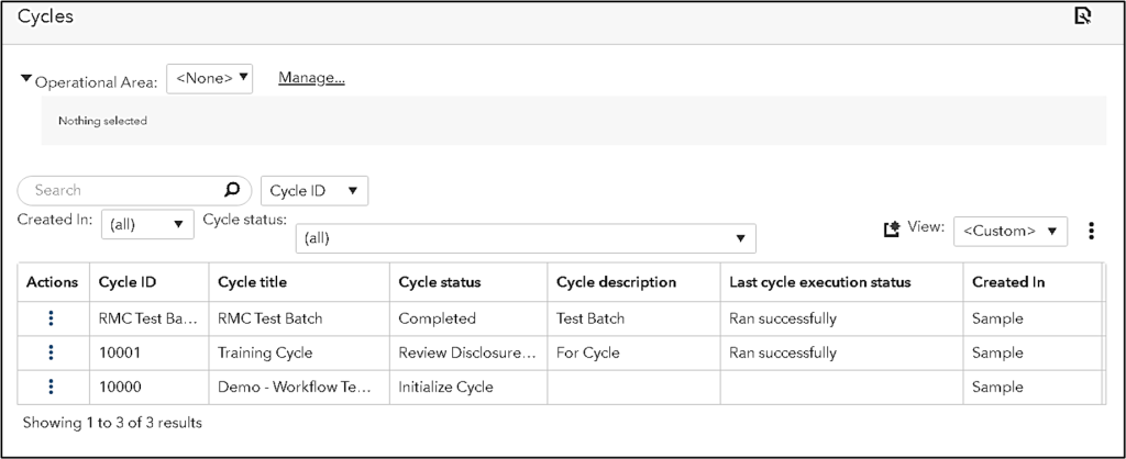 Cycles in Batch Mode in SAS Risk Stratum