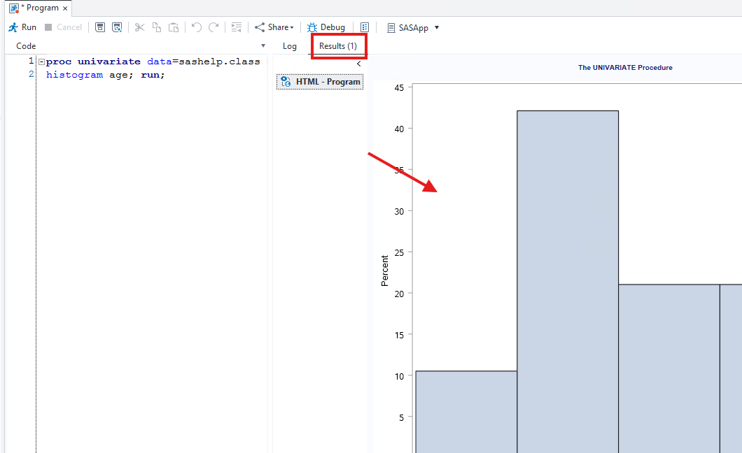 SAS univariate histogram produced automatically on SAS EG 8.3 - SAS Support Communities