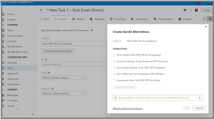 Writing Impactful Email Headers Using Gen AI