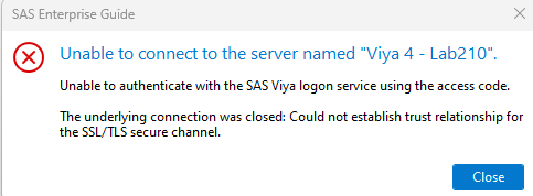Using SAS Enterprise Guide with SAS Viya 4 - SAS Support Communities