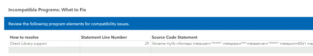 SAS 9 Content Assessment: Code Check