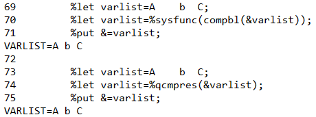 Solved: how to remove duplicate space within a marco variable value ...