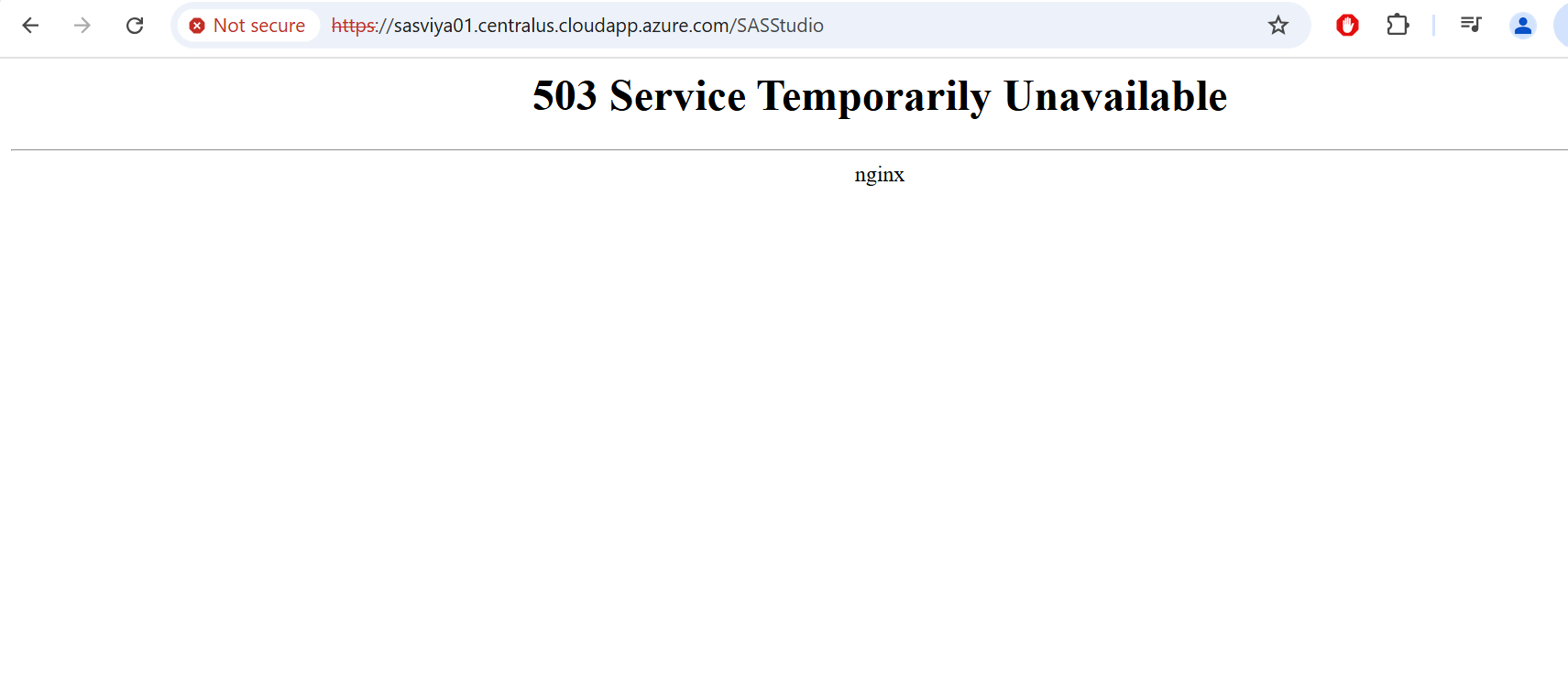 Unable to enable/ access SAS Studio in SAS Viya on Azure (pay-as-you-g... - SAS Support Communities