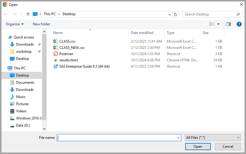 Choose Your Own Adventure: Uploading Data Sets to SAS Viya Jobs