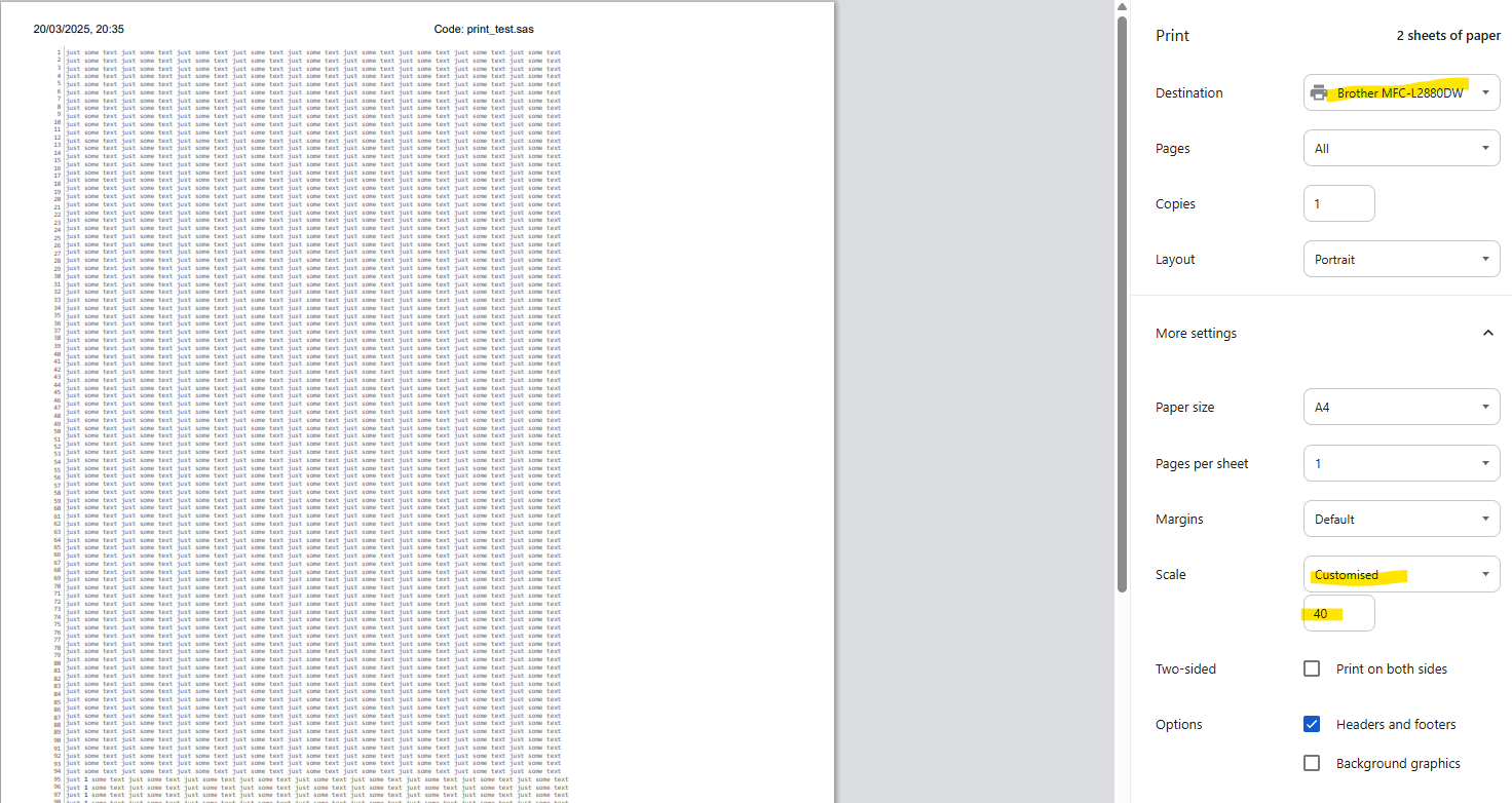 Peculiar printing problem in SAS ODA - SAS Support Communities
