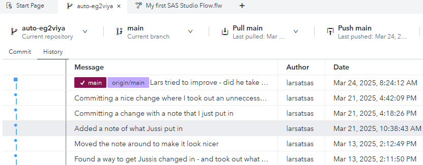 Demystifying Git – Using SAS Studio in SAS Viya with GitHub through HT... - SAS Support Communities
