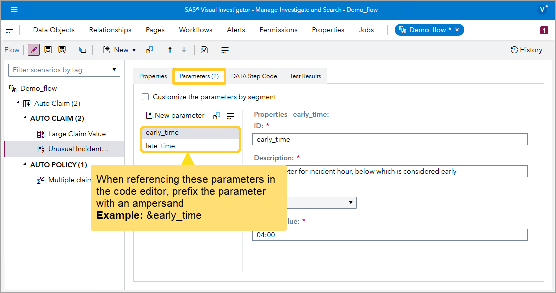 Using Data Step Code To Design Scenarios In Sas Visual Investigator