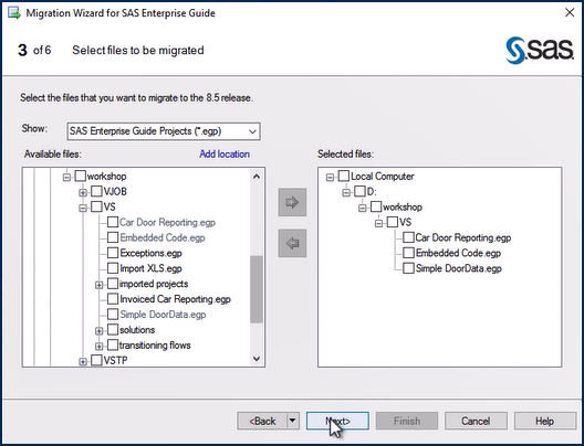 Effortlessly Migrate Multiple SAS® Enterprise Guide Projects to SAS ...