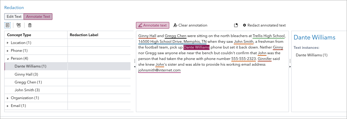 Configuring a SAS Law Enforcement Intelligence Redaction Control