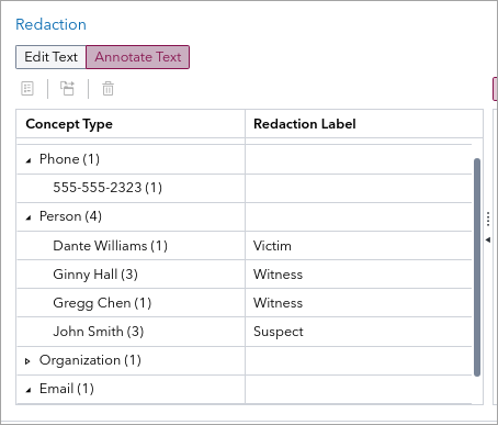 Configuring a SAS Law Enforcement Intelligence Redaction Control