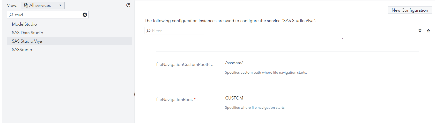 Viya 3.5 SAS StudioV fileNavigationCustomRootPath - SAS Support Communities