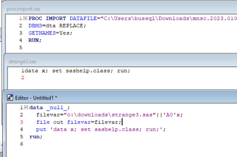 SAS syntax coloring - SAS Support Communities