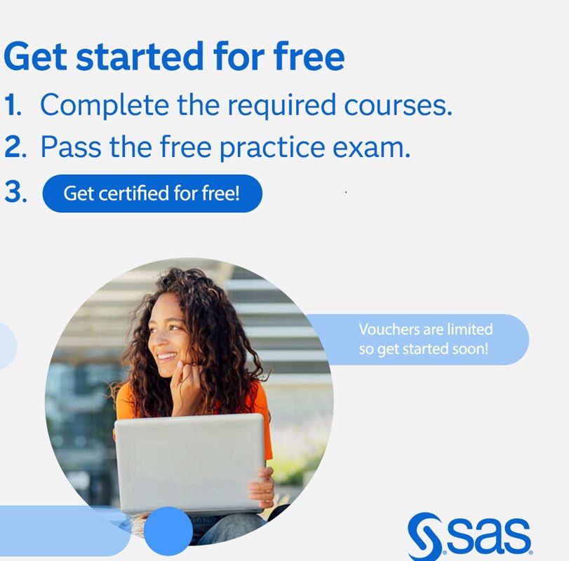 Special Offer for Students and Educators: Get certified for free! - SAS ...