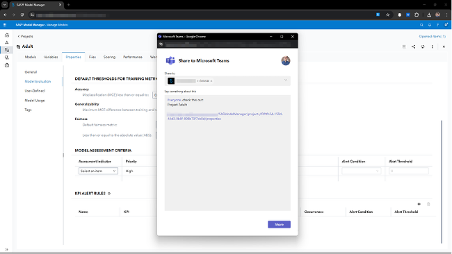 Monitor and share your models with SAS Viya | SAS Viya March 2025 Rele ...
