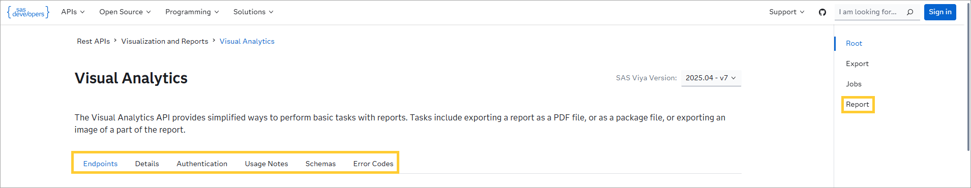 Using REST API to create and modify SAS Visual Analytics Reports