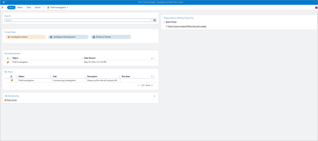 User Home Page Role Restrictions