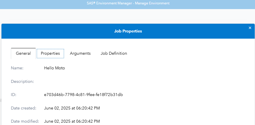Solved: Trigger a Job Flow (from Manage Environment) in SAS Studio Task Prompt - SAS Support ...