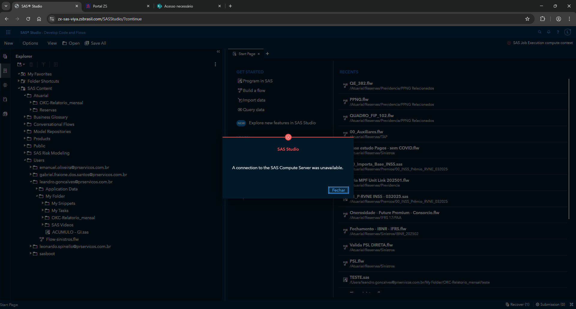 Cannot Connect To The Cas Compute Context After Version Update Sasviya Sas Support Communities
