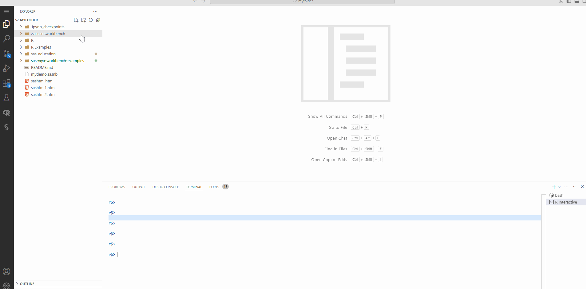 Getting Started with R in SAS Viya Workbench