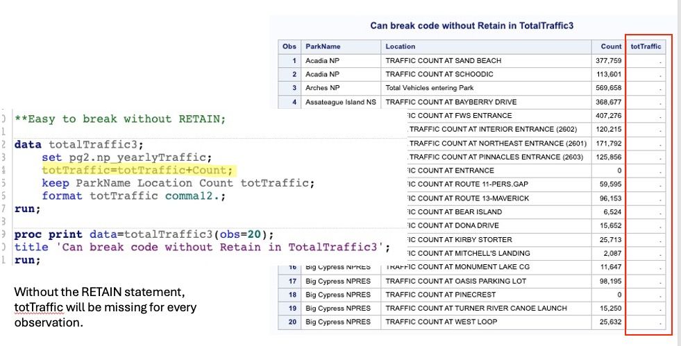 Generating an accumulating column from Data Manipulation 9.4 practic... - SAS Support Communities