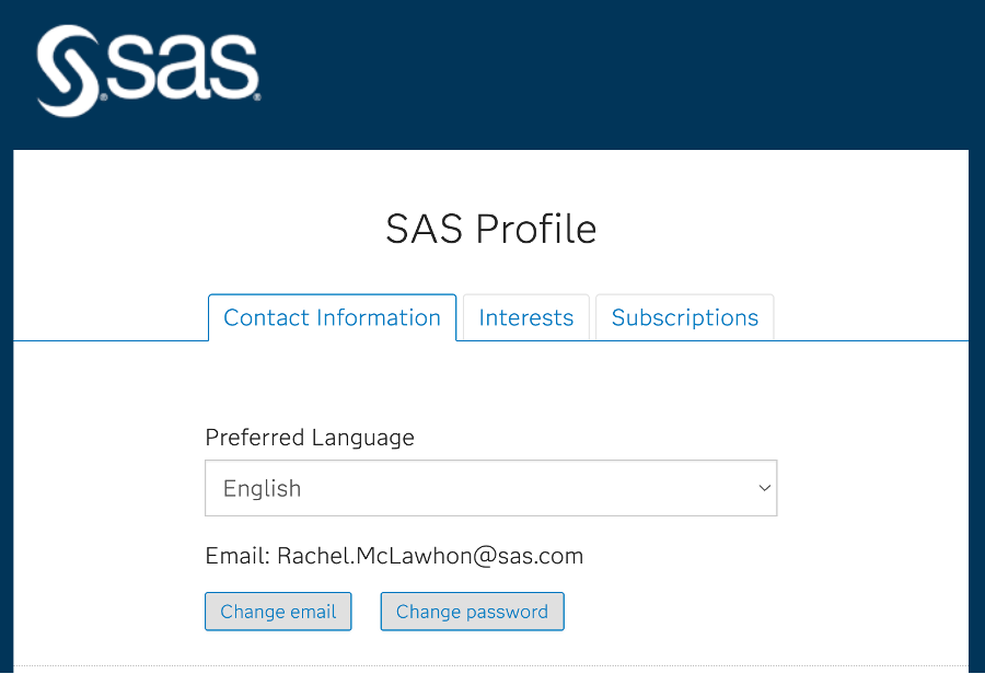 Oops! Need to Update Your SAS Profile to an Academic Email? - SAS ...