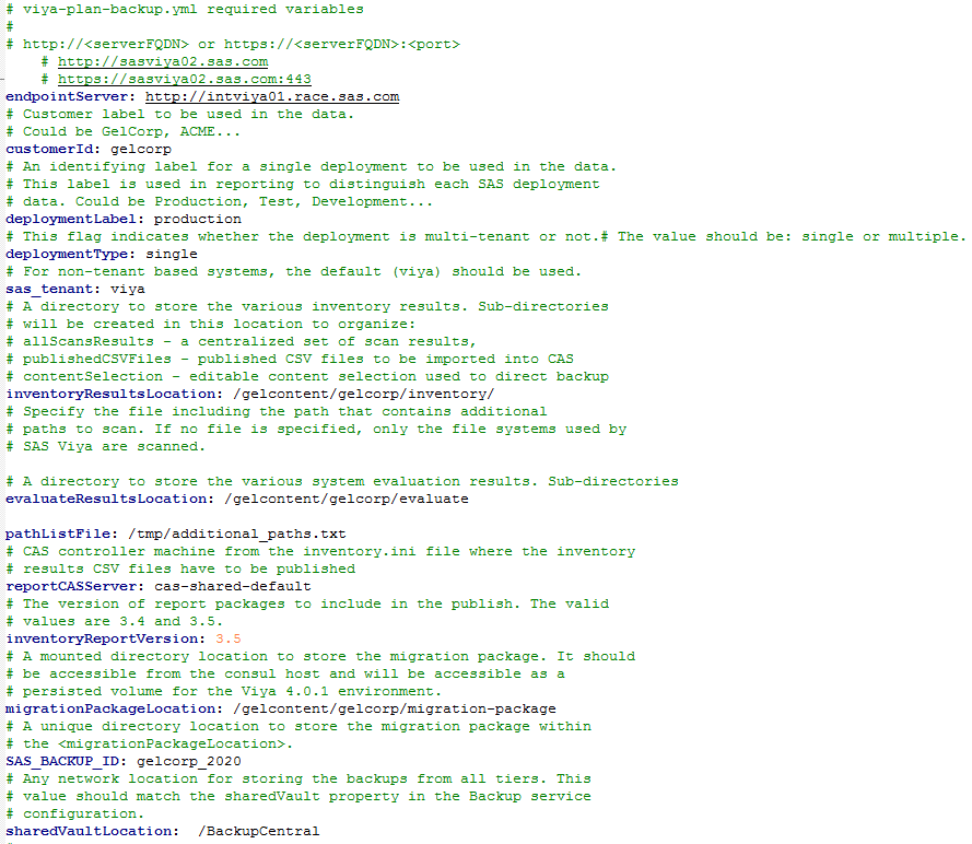 SAS Viya 3.x System Evaluation