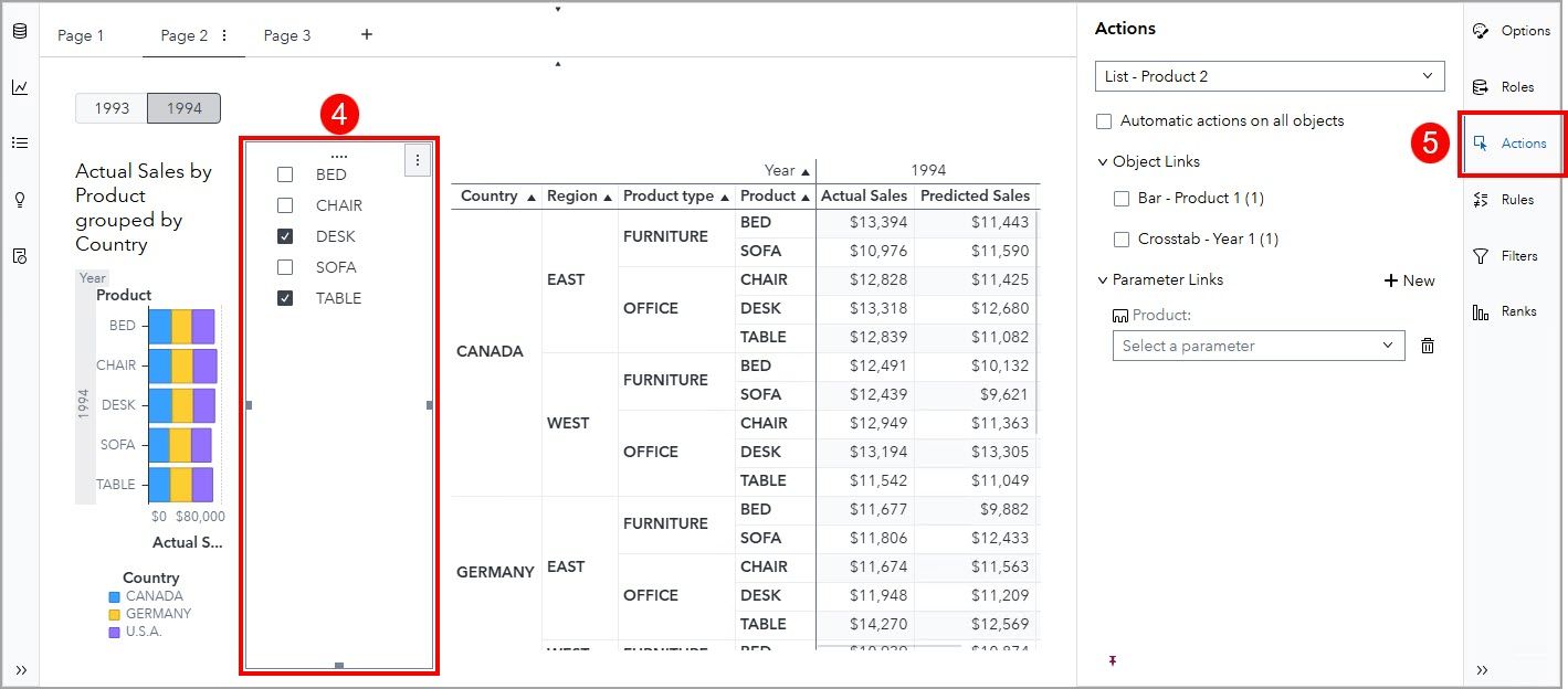 SAS Visual Analytics: How to add a filter to a report