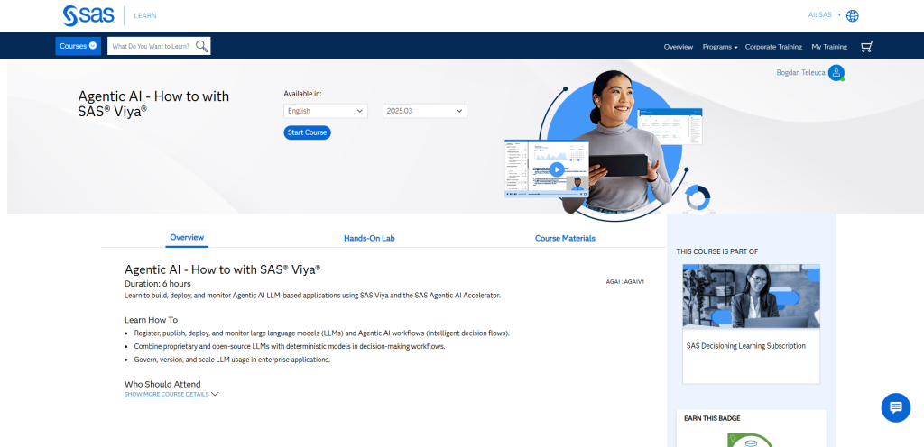 SAS Agentic AI – Deploy and Score Models – Containers