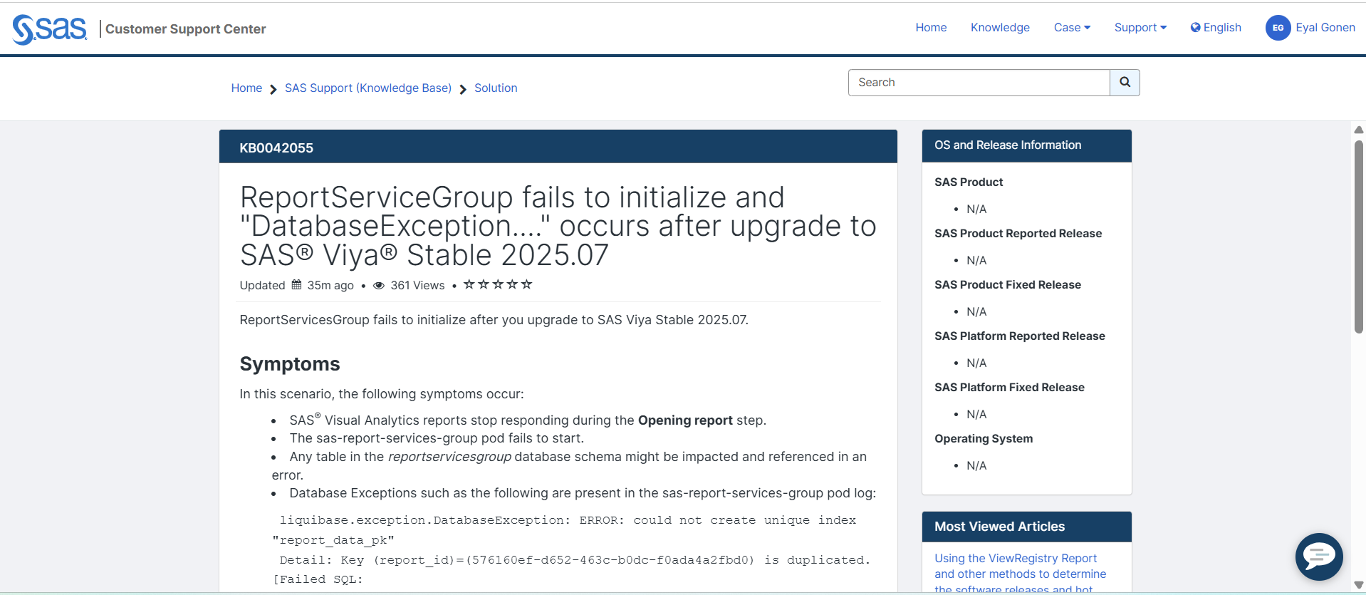 How to monitor a SAS Knowledge Base for an update? - SAS Support ...