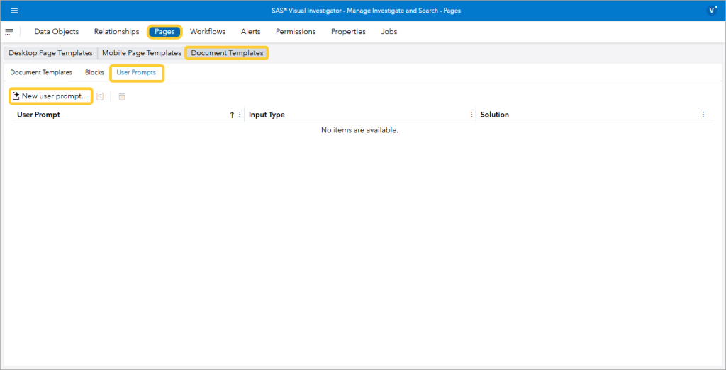Document Generation Using SAS Visual Investigator