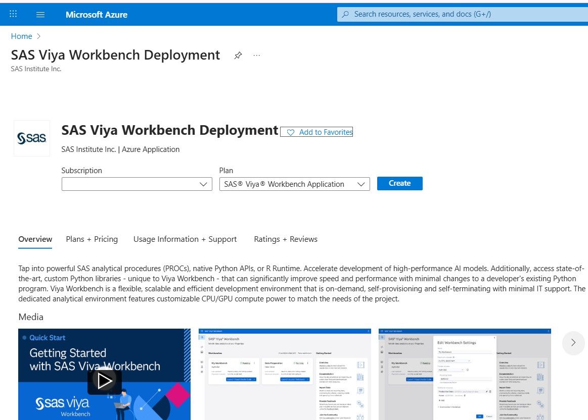 Deploying SAS Viya Workbench on Azure Marketplace by Henrique Danc ...