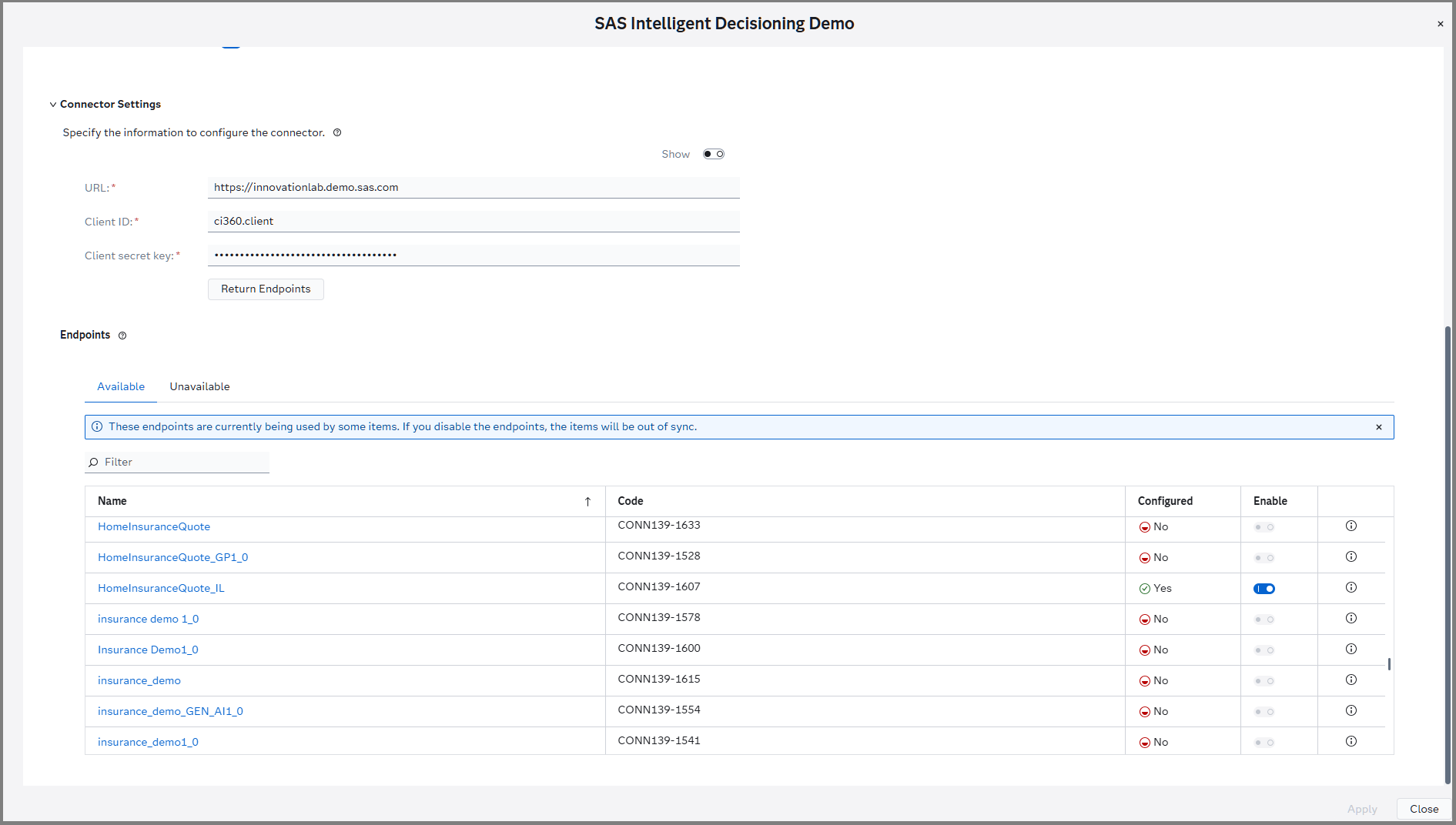 Using the SAS Intelligent Decisioning Connector in SAS Customer ...