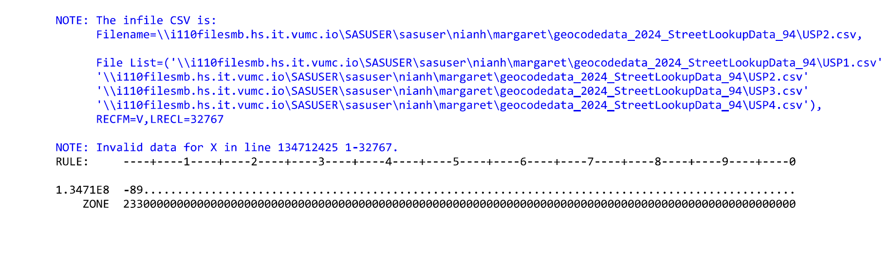 Solved: Re: PROC GEOCODE with downloaded street lookup data - SAS ...
