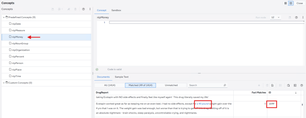 SAS Visual Text Analytics: Three new features in the Concepts node