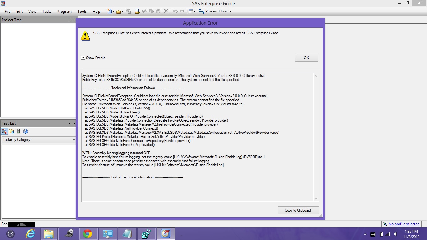 SAS EG file created in 5.1 version not opening in SAS EG 4.3 - SAS ...