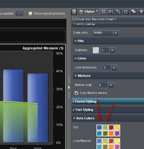 Solved: Color for bar line chart - SAS Support Communities
