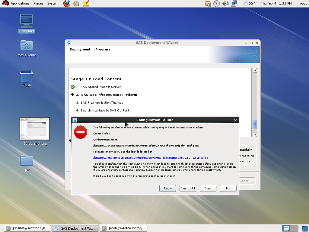 Solved: sas configuration process Error - Page 2 - SAS Support Communities